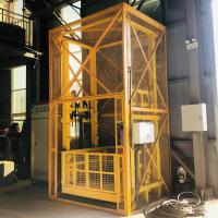 China 4 Post Cage Lift 3000kg Hydraulic Goods Elevator Fully Caged Cargo Elevator for sale