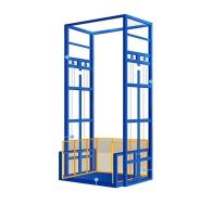 China Wall Mounted Industrial Freight Elevator 9m Hydraulic Goods Lift for sale