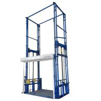 China Wall Mounted Industrial Freight Elevator 9m Hydraulic Goods Lift for sale