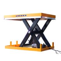 China 1000kg Small Hydraulic Lift Table 1.3m Scissor Lifting Platform For Factory for sale