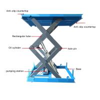 China 4m Fixed Scissor Lift 1000kg Electric Double Scissor Lift Table for sale