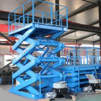 China 4m Fixed Scissor Lift 1000kg Electric Double Scissor Lift Table for sale