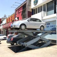 China 3500kgs Automotive Lift Table 3m Fixed Car Scissor Lift For Garage for sale