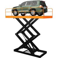 China 4S Store 4500kg Scissor Car Lift 4.5T Hydraulic Car Platform Lift for sale