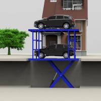 China Underground Garage Scissor Car Lift 4.5m Automotive Scissor Lift for sale