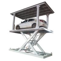 China Two Car Garage Scissor Lift Motorized Hydraulic Car Platform Lift for sale