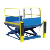 China 4000kg Loading Dock Scissor Lift Platforms 1.8m Scissor Lift Dock Leveler for sale