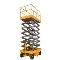 China Hydraulic 500kg Movable Scissor Lift 14m High Aerial Platform for sale