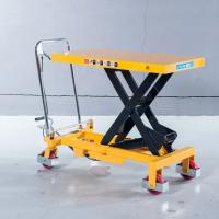 China 150KG Scissor Lift Table Trolley Hydraulic Table Cart Manual Hydraulic Lift Table for sale