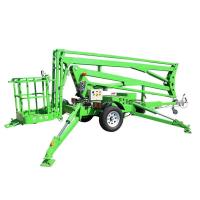 China Green 18m Tow Behind Articulating Lift Electric Pull Behind Articulating Lift for sale