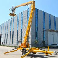 China 200kg Trailer Boom Lift 18m Hydraulic Articulated Towable Boom Lift for sale