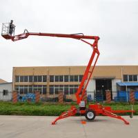 China 200kg Trailer Boom Lift 18m Hydraulic Articulated Towable Boom Lift for sale