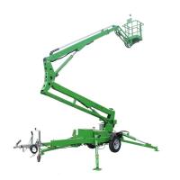 China 20m Trailer Boom Lift 200kg Towable Articulated Boom Lift On A Trailer for sale