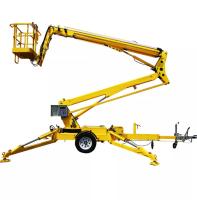 China 20m Trailer Boom Lift 200kg Towable Articulated Boom Lift On A Trailer for sale