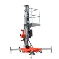 China Hydraulic Aerial Platform Lift 9m 150kg Single Mast Lift For Factory Exhibition for sale