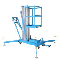 China 120kg Power Elevated Work Platform 12m Vertical Mast Boom Lift for sale