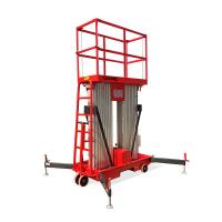 China 9m 250kg Electric Mast Boom Lift Blue Mast Vertical Lift Lightweight for sale