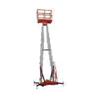 China 12m Vertical Double Mast Lift Telescopic Electric Mast Boom Lift for sale