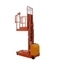 China Self Propelled Order Picker Lift Platform 4.5m Order Picking Forklift Truck for sale