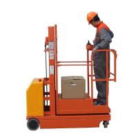 China Self Propelled Order Picker Lift Platform 4.5m Order Picking Forklift Truck for sale
