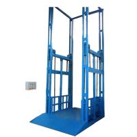 China Blue 3000kgs Warehouse Cargo Elevator 3m-9m Mini Goods Lift for sale