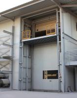 China 9m Guide Rail Cargo Lift Outdoor Industrial Freight Lift Elevator for sale