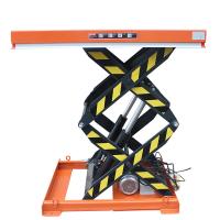China 1000kgs Hydraulic Scissor Lift Table Orange Heavy Duty Scissor Lift for sale