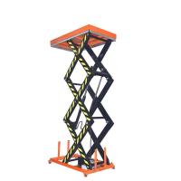China Hydraulic Scissor Lift Table 1000kgs Load 4m Stationary Lift Table for sale