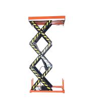 China Hydraulic Scissor Lift Table 1000kgs Load 4m Stationary Lift Table for sale