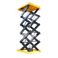 China Vertical Stationary Hydraulic Lift Table 3m 2000kg Fixed Scissor Lift Platform for sale