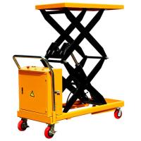 China 1.5m Mobile Scissor Lift Trolley 1000kgs Platform Lift Trolley for sale