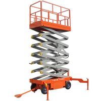 China 500kgs Mobile Scissor Lift Platform Hyd Scissor Lift 10m Working Height for sale