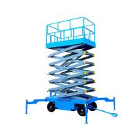 China Aerial Construction 4m Scissor Lift 500kgs Mobile Hydraulic Scissor Lift for sale