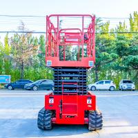 China Aerial Work Platform Self Propelled Crawler Scissor Lift Platform Table 8m 10m 12m for sale
