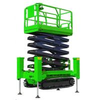 China 8m 10m Crawler Self Propelled Scissor Lifts Aerial Work Scissor Type Hydraulic Lift for sale