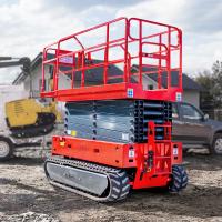 China Crawler Mobile Scissor Lift 4m 6m 8m Electric All Terrain Scissor Lift Platform for sale