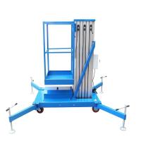 China 8m 10m 12m Single Mast Aluminum Alloy Hydraulic Lift For Aerial Working Platform for sale