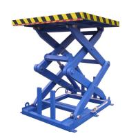 China Manual Fixed 1000kg 4m Hydraulic Scissor Lift Platform For Indoor Outdoor Use for sale