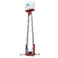 China Double Mast Aluminum Lifts 14m Hydraulic Aluminum Alloy Lift Platform for sale