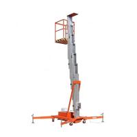 China Electric Aluminum Single Mast Lift Table 9m 150kg Aerial Work Lift Platform for sale