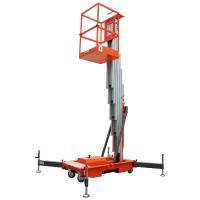 China Electric Aluminum Single Mast Lift Table 9m 150kg Aerial Work Lift Platform for sale