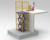China 1T - 4T Fixed Electric Hydraulic Scissor Cargo Lift Table 1m - 4m Scissor Lift for sale