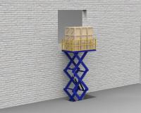 China 1T - 4T Fixed Electric Hydraulic Scissor Cargo Lift Table 1m - 4m Scissor Lift for sale