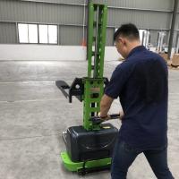 China 1.2m Height Semi Electric Pallet Stacker 500kg Self Loading Electric Stacker for sale
