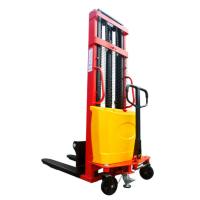 China Electric Stacker 2t 3m Automatic Lifting Self Loading Pallet Stacker for sale