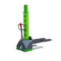 China 500kg 1000kg Self Loading Pallet Stacker Automatic Lifting Electric Stacker for sale