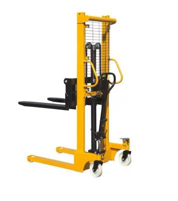 China 1t 2t 3t Manual Stacker Transport Goods Manual Reach Pallet Truck Forklift for sale