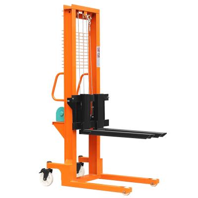 China Manual Pallet Stacker 1.6 - 3m Lifting Height Hand Hydraulic Forklift Pallet Truck for sale