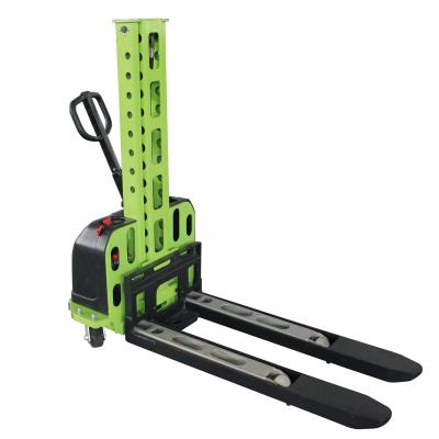 China 0.5t 1.2m Semi Electric Pallet Stacker Automatic Lifting Electric Forklift for sale