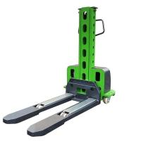 China 1.5t Electric Self Loading Stacker Automatic Lift Stacker Electric Forklift for sale